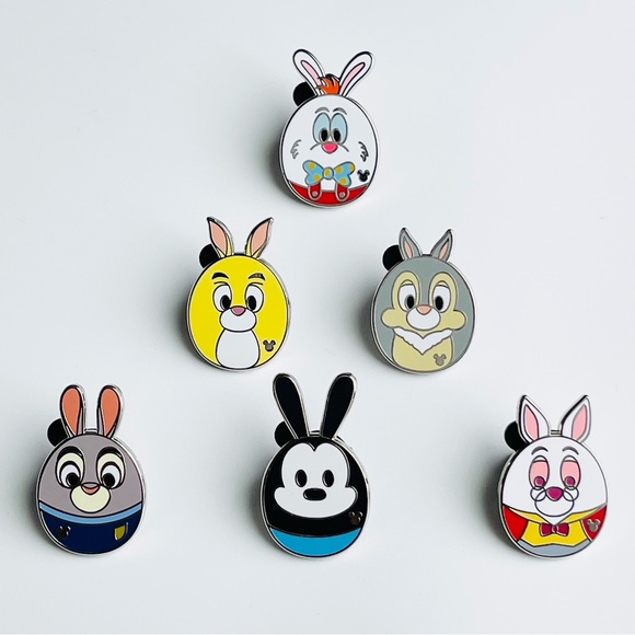 Disney | Accessories | Disney Pin 223 Rabbit Eggs Hidden Mickey Cast Mystery Complete Set ...